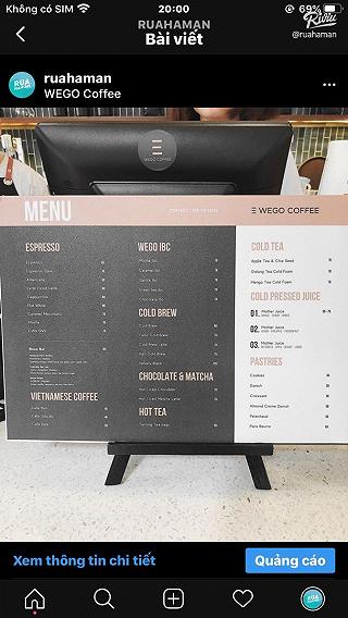 Wego Coffee 222 Điện Biên Phủ, Phường 07, Quận 3, Hồ Chí Minh | riviu.vn