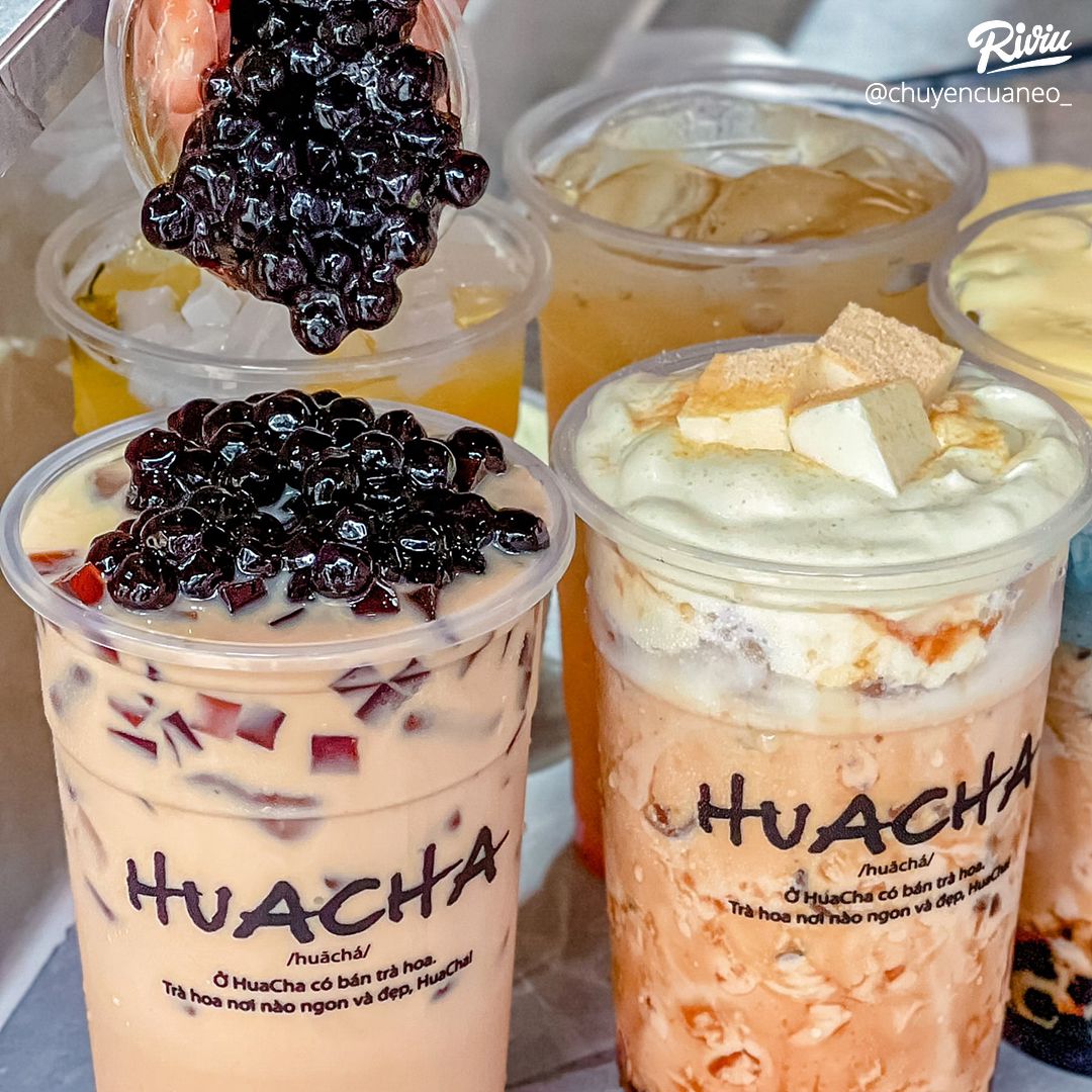Kem cheese trà sữa uống là ghiền nha 🧋 về HuaCha Milktea&Tea | riviu.vn