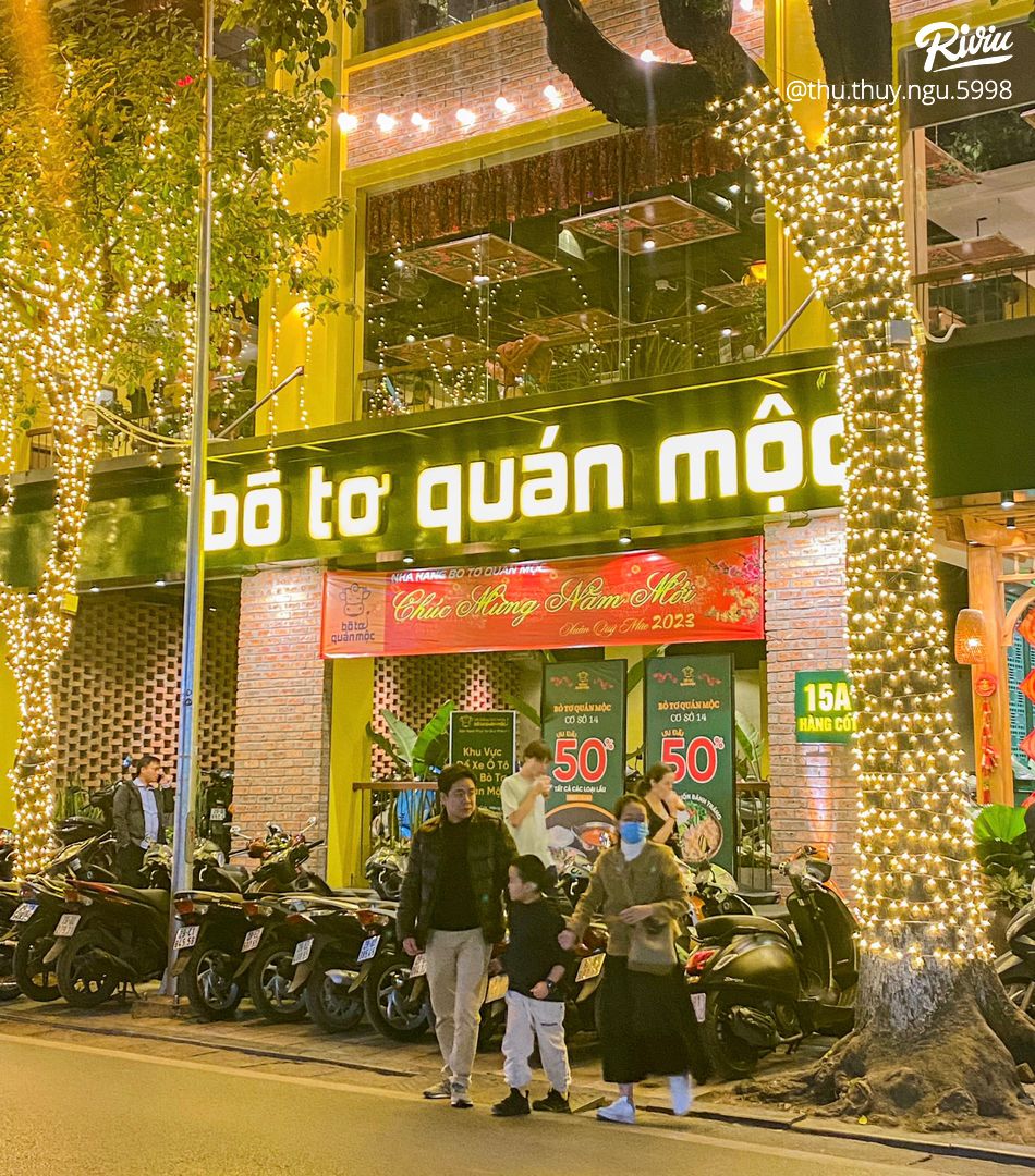 BÒ TƠ QUÁN MỘC 15A Hàng Cót, Hàng Mã, Hoàn Kiếm, Hà Nội | riviu.vn